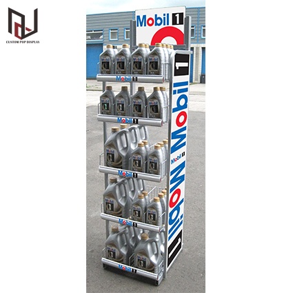 New Customized Metal Display Racks Lubricating Motor Engine Oil Display ...