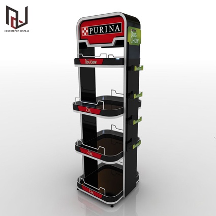 Petfood display stand rack