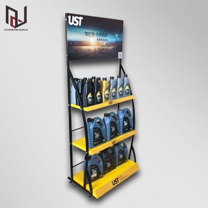 POS shelf retail store lubricant rack stand